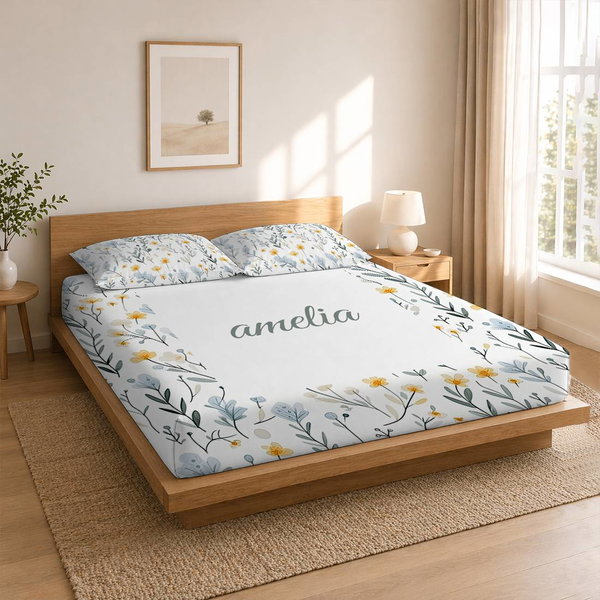 Buy Minimal Gentle Colorful Garden Wildflowers Customized Full Print ...