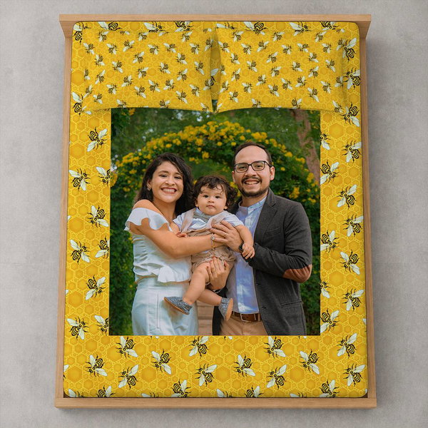 Buy Honeybees Honeycomb Beehive Bee Nature Pattern Customized Full ...