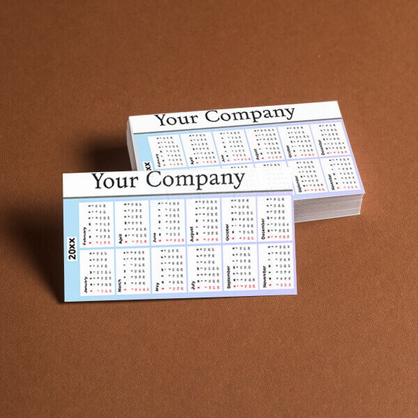 Buy Violet Blue Customized Photo Pocket Card Calendar | yourPrint